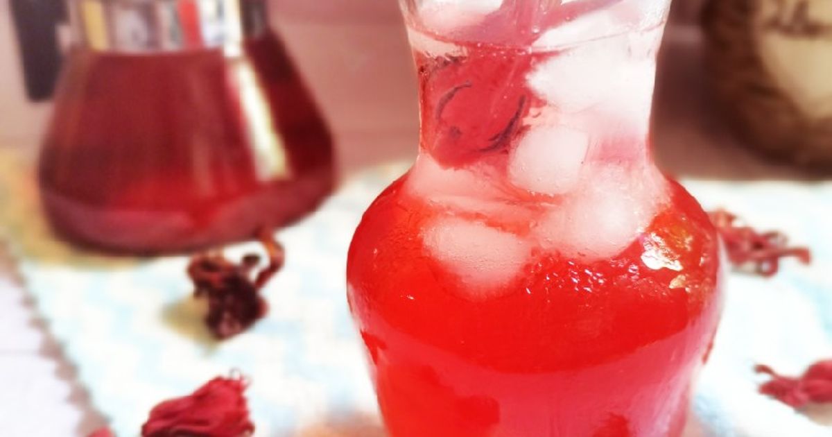 Resep Es Teh Bunga Rosella oleh Mba Wen - Cookpad