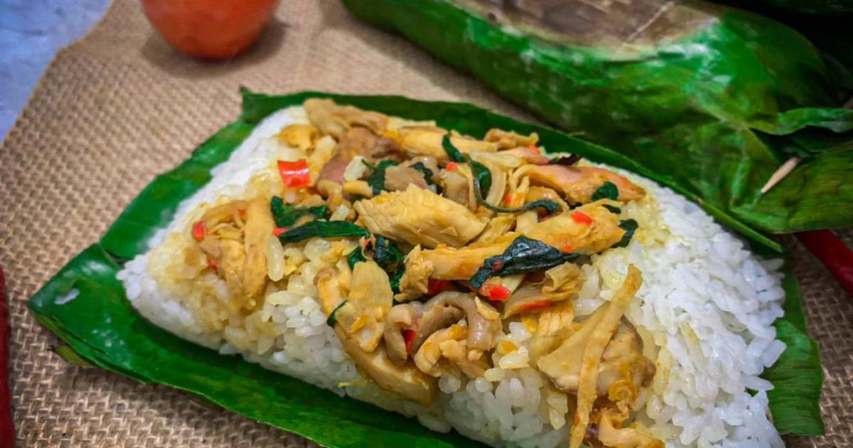 Resep Nasi Bakar Ayam Suwir Kemangi Oleh Arifah Trijayanti Cookpad