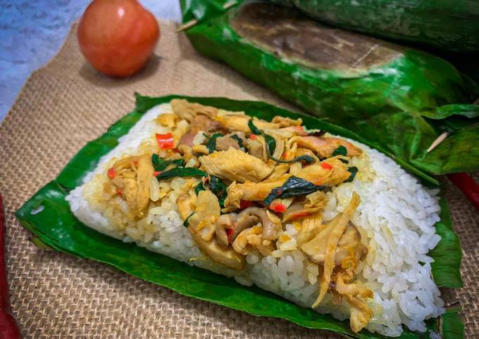Resep Nasi Bakar Ayam Suwir Kemangi Oleh Arifah Trijayanti Cookpad