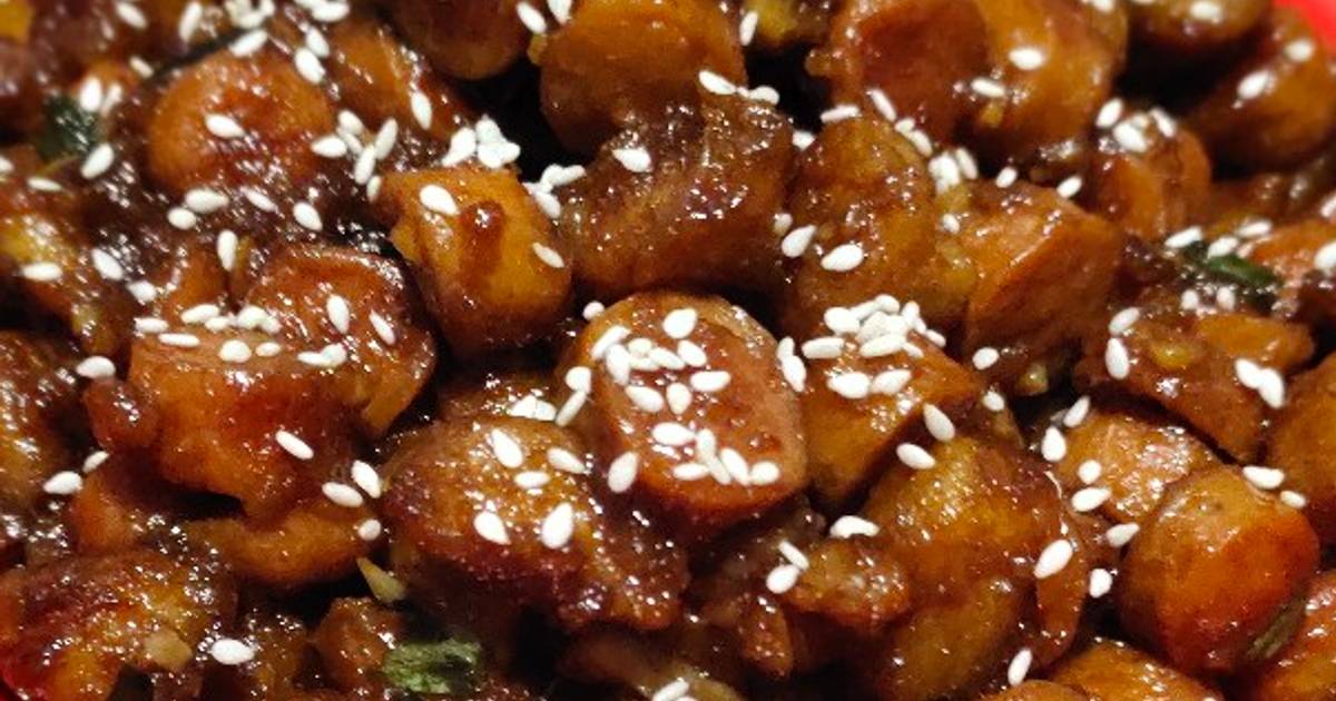 Resep SoNu a.k.a Sosis Nugget Saos Tiram oleh IngWan - Cookpad