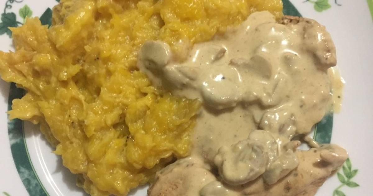 Pechugas de pollo con crema de hongos - 565 recetas caseras- Cookpad