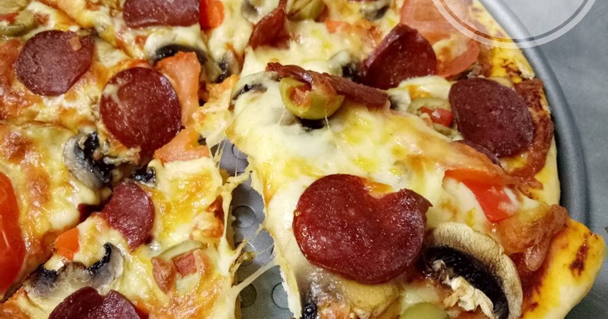 115 resep pizza topping pepperoni enak dan mudah - Cookpad