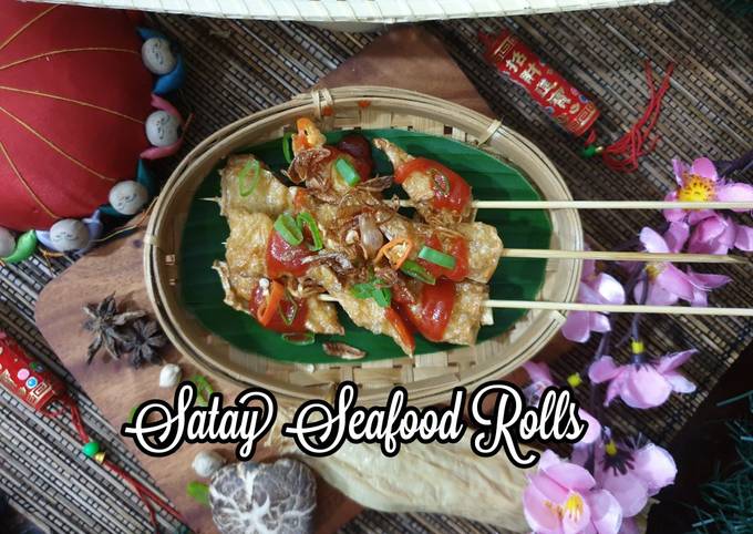 Resep 35. Sate Seafood Roll / Sate Hekeng / Sate Seafood Lumpia oleh ...