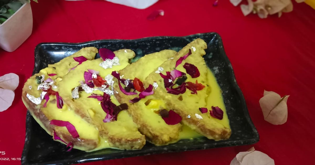 Bread Toast With Rabdi Recipe by Rashmi