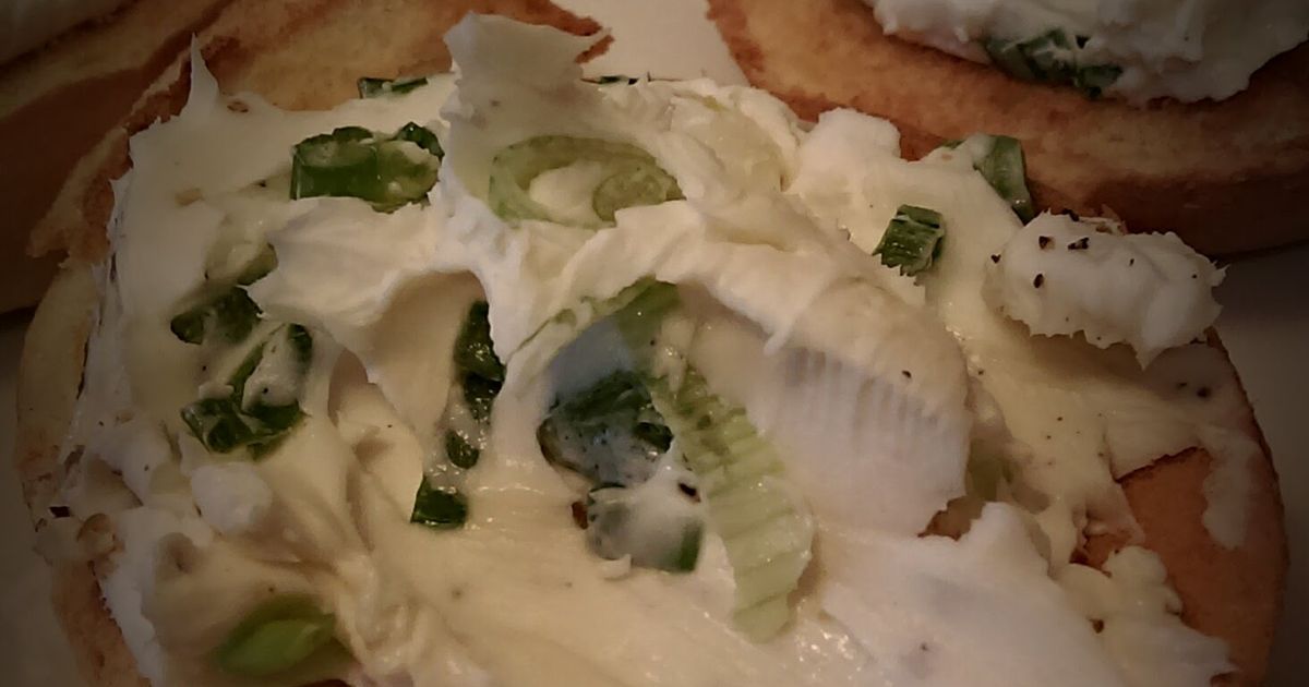 Savory Bagel Spread Recipe By Taylor Topp Comacho