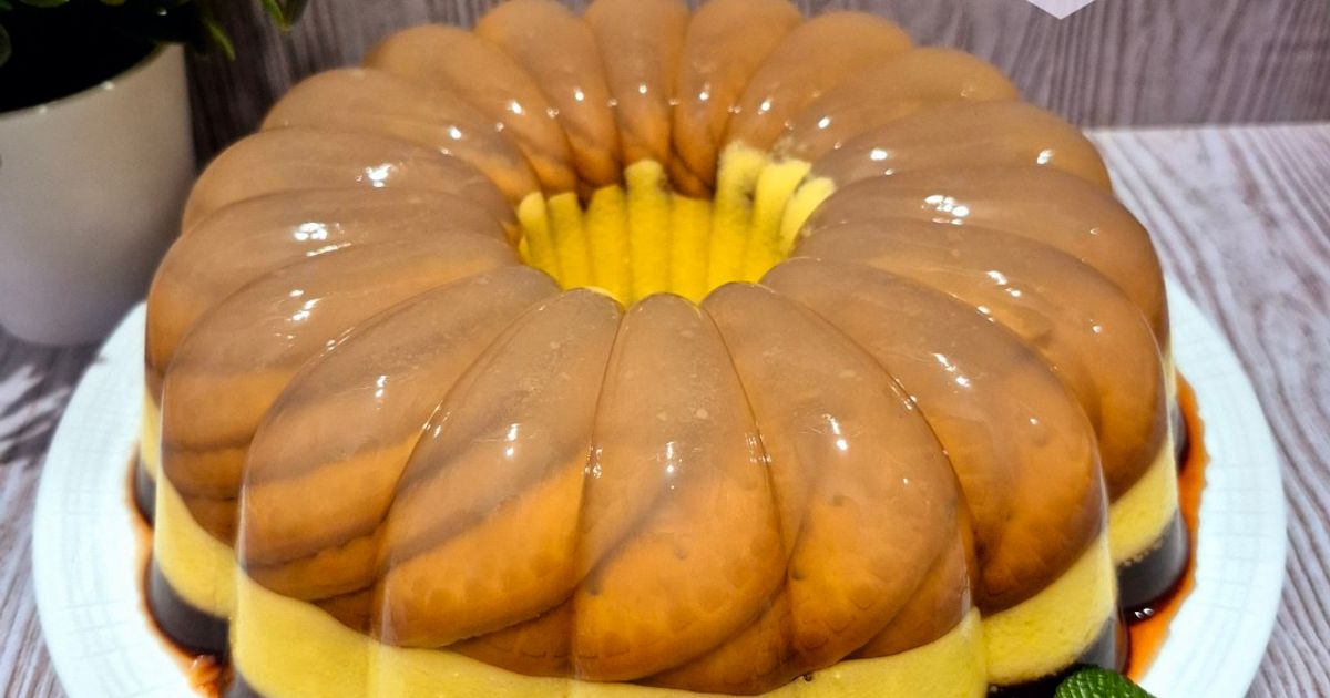 Resep cara membuat puding marie regal tiga lapis coklat rumahan enak ...