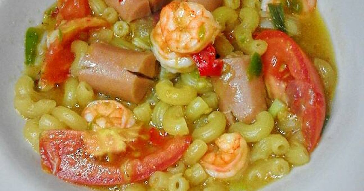 Resep sarapan makaroni basah rumahan enak dan mudah - Cookpad