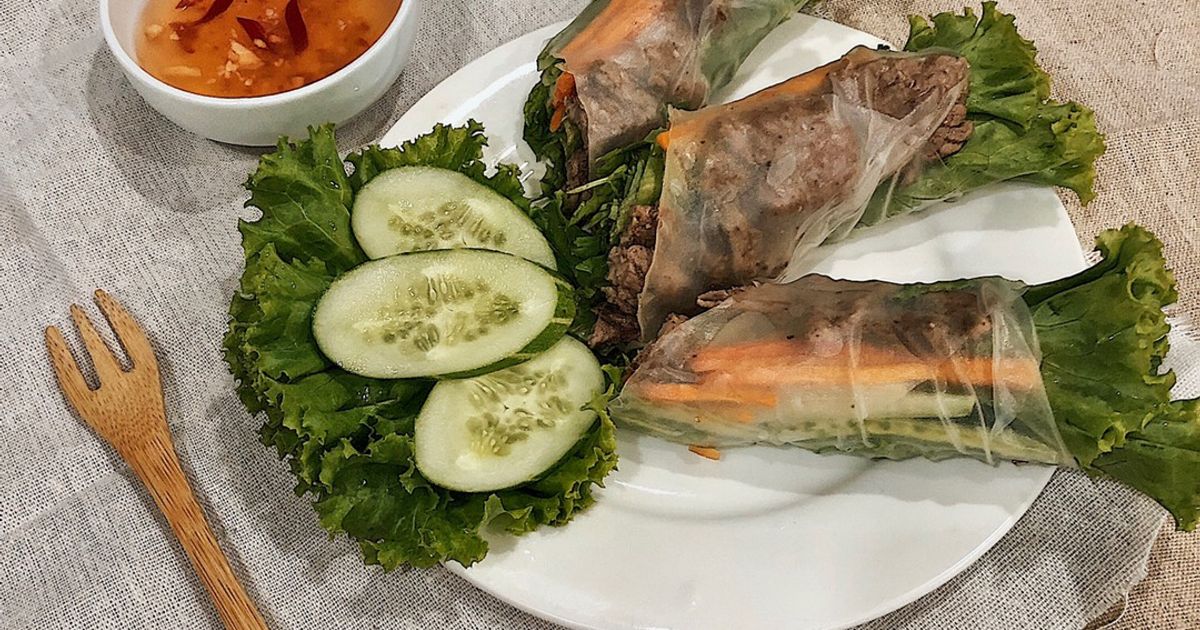 Healthy Beef Summer Rolls Recipe by Hồng Nhung