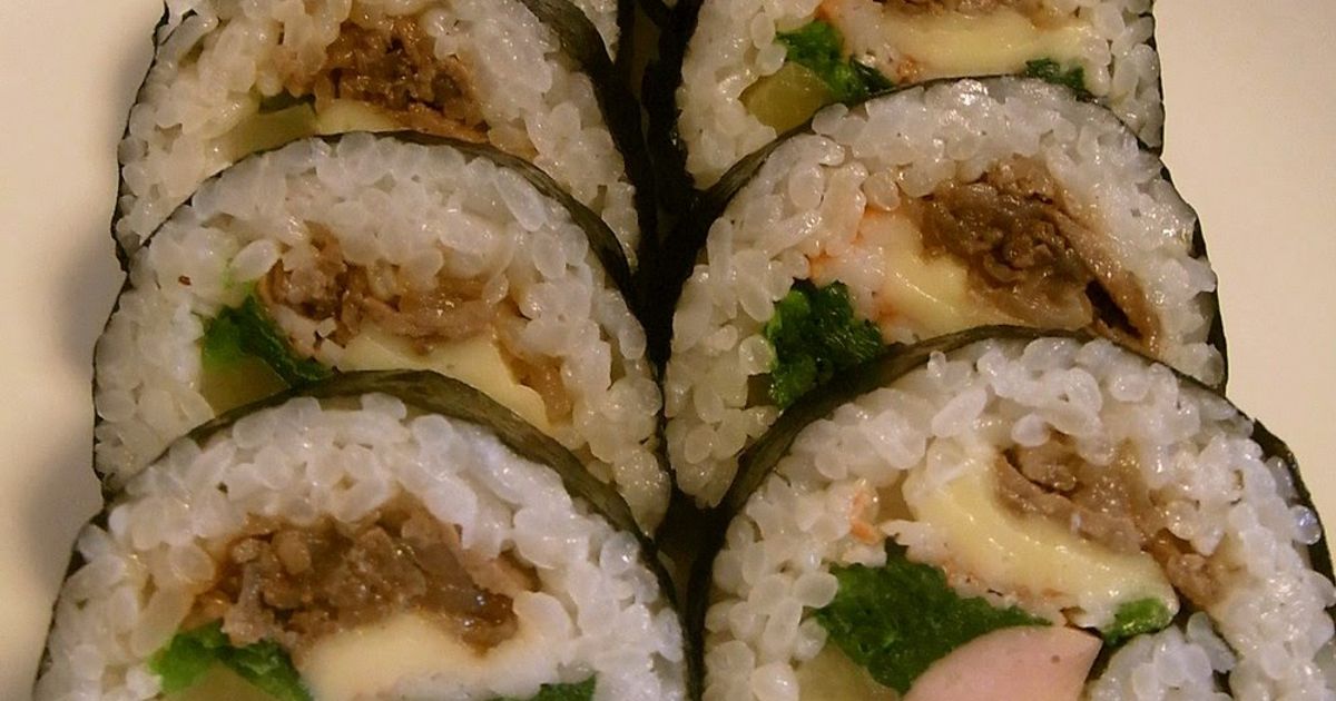 Yakiniku Gimbap For Cherry Blossom Viewing Recipe By Cookpad.Japan