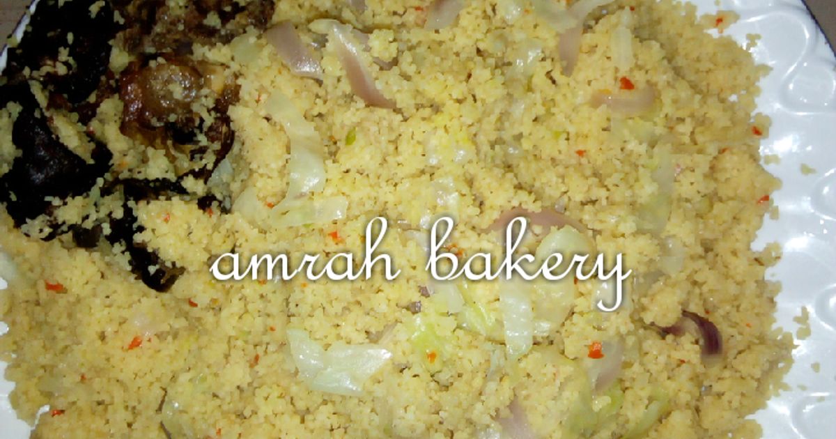 Cuscus With Fried Meat Recipe by Amrah Bakery - Cookpad