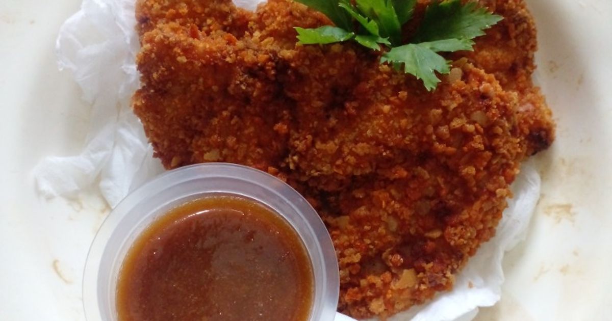 Resep Chicken Katsu Saos Bbq oleh Marlina - Cookpad