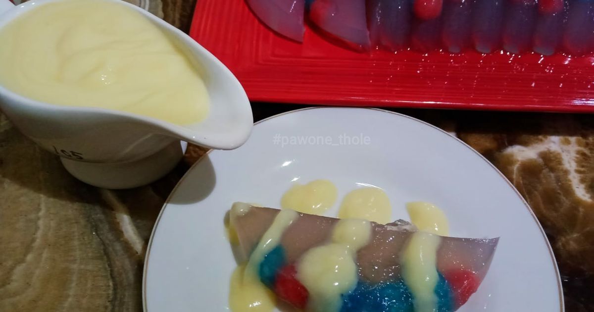 Resep 🌸Puding Polka Singkong🌸 oleh Dwi Hartanti Kusumaningtyas - Cookpad