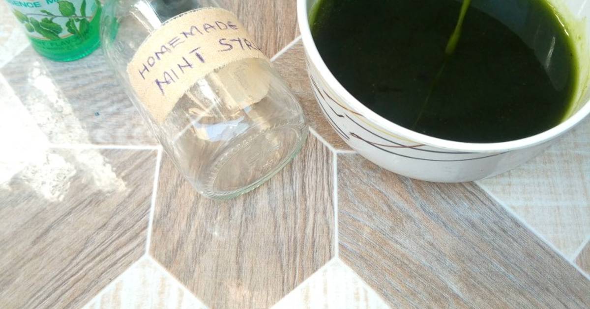 Homemade Mint syrup Recipe by @Sarah's Cuisine n Pastries - Cookpad
