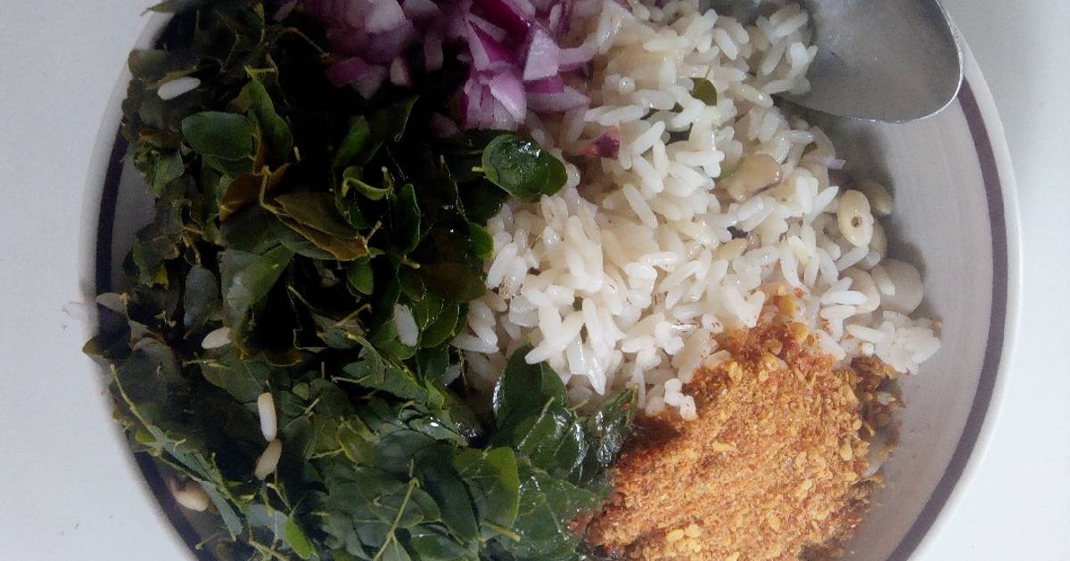 Rice and beans with moringa leaves Recipe by Sharada204 - Cookpad