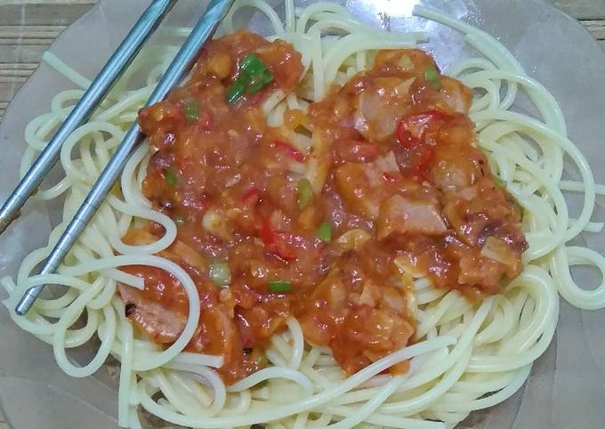 Resep Spaghetti oleh Ummu Hafidz - Cookpad