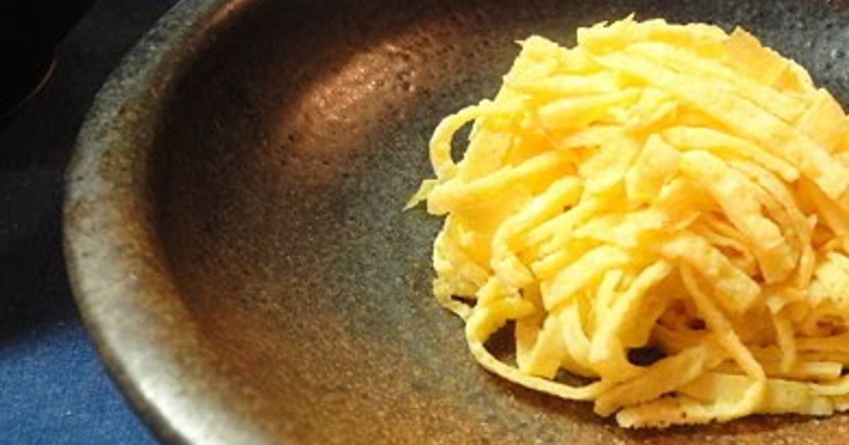 Basic Kinshi Tamago (Julienned Egg Crepes) Recipe By Cookpad.Japan
