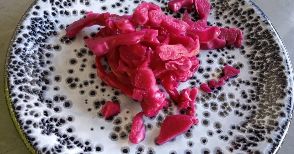 Encurtido de repollo morado - 13 recetas caseras- Cookpad