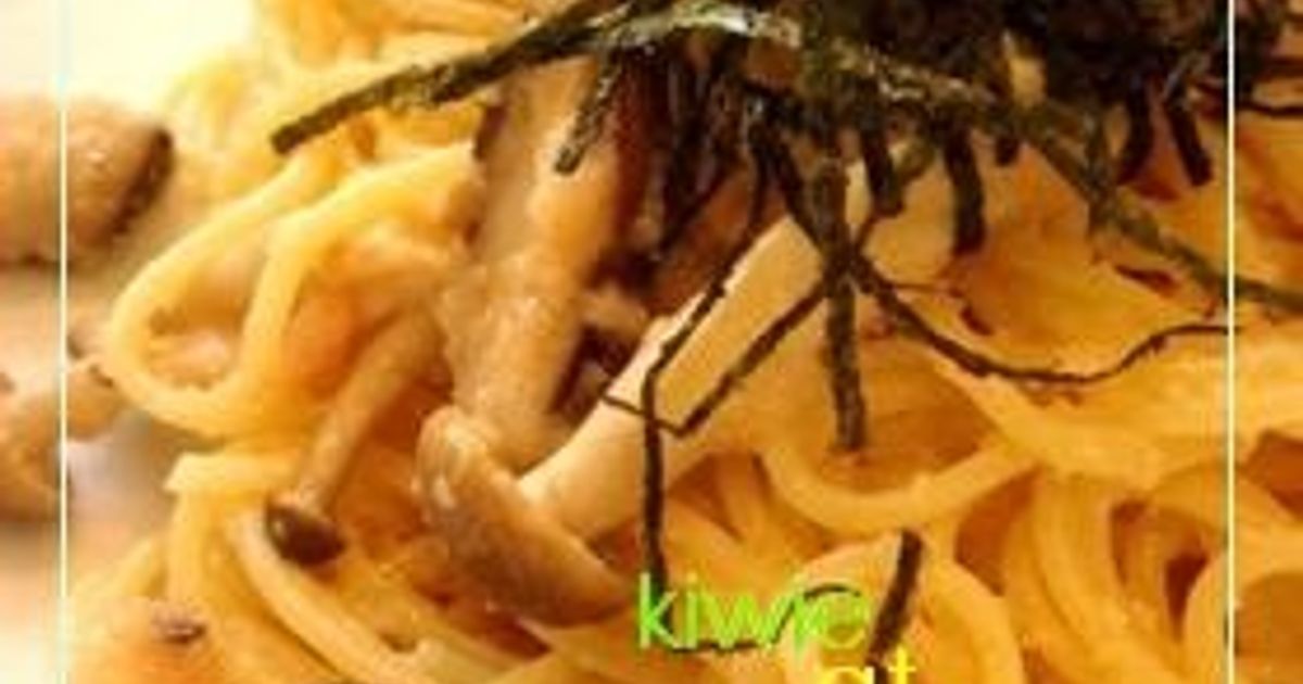 Delicious Tarako And Mushroom Spaghetti Recipe by cookpad.japan