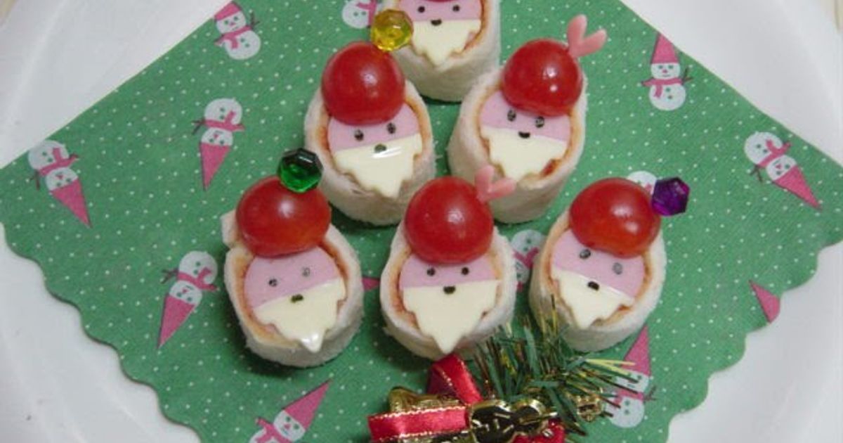 Santa Claus Sandwich Rolls Recipe by cookpad.japan
