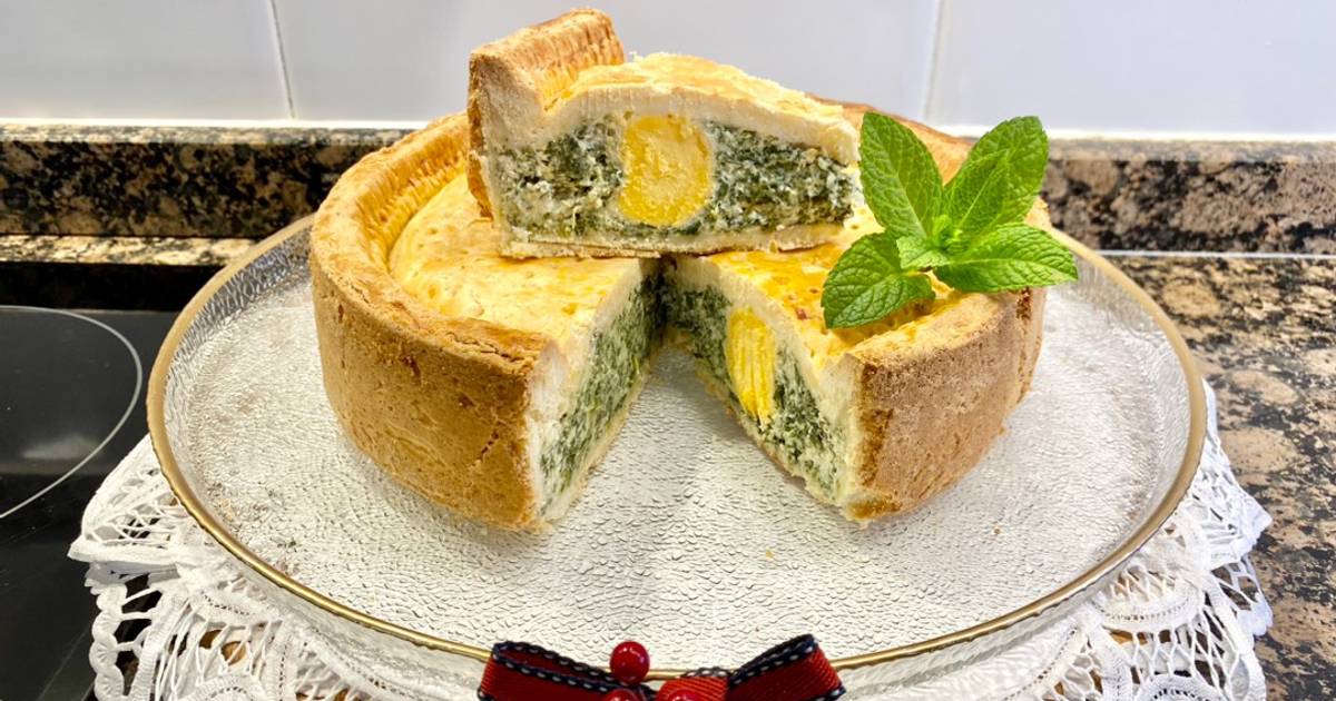 Pastel salado con espinacas, ricotta y huevos Receta de javilowin@gmail ...