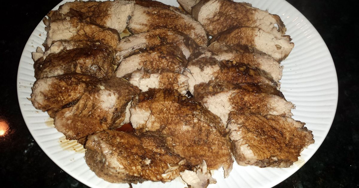 Balsamic Pork Medalions Recipe by Mrsrachaelr