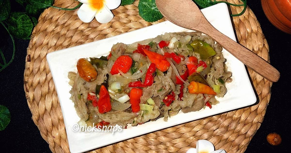 Resep Beef Sliced Mercon oleh Enik Sulistyawati - Cookpad