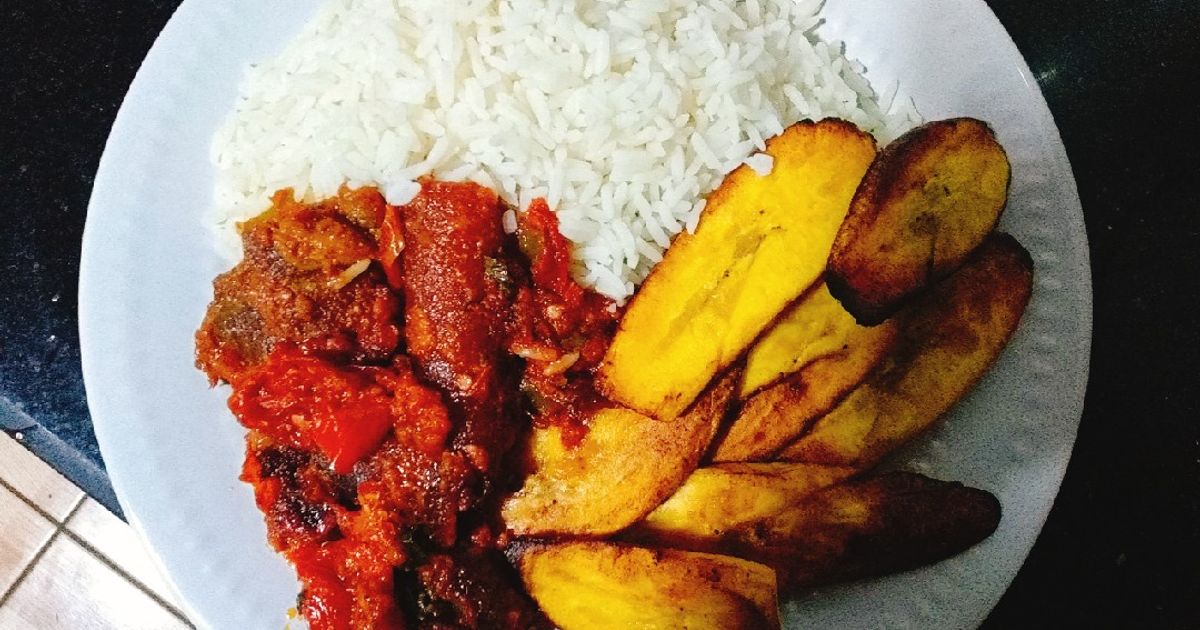 Fried Pomo Pepper Sauce N White Rice Recipe by Homemealss Catering ...