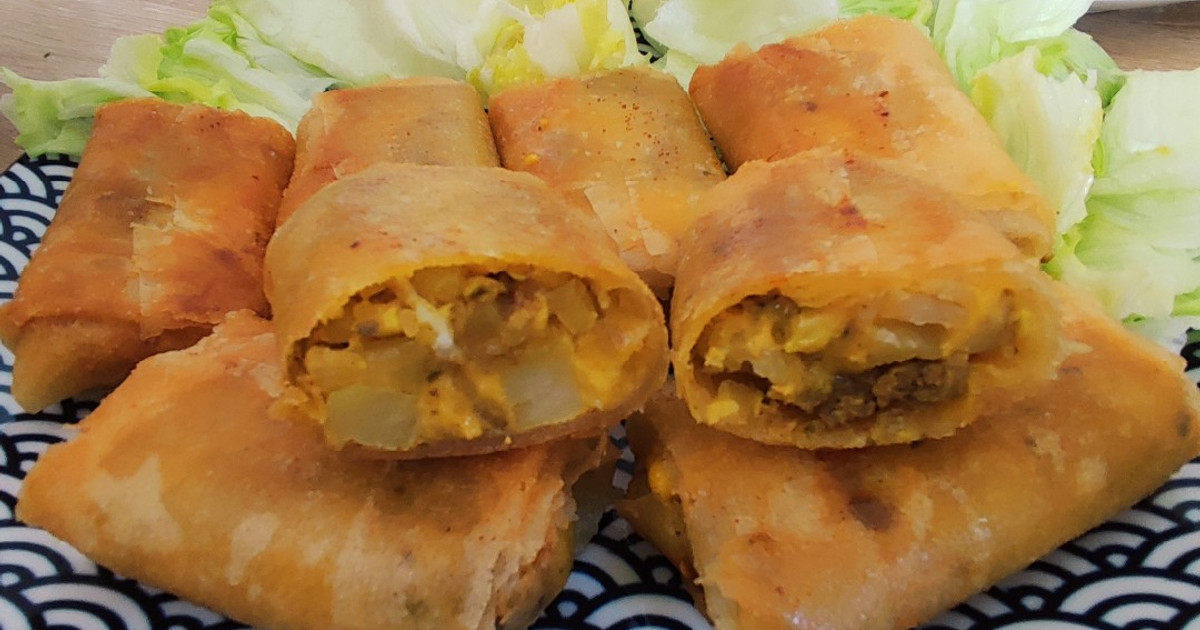Resep 382. Lumpia Daging Cincang Cheddar (Brick Viande Haché Cheddar ...