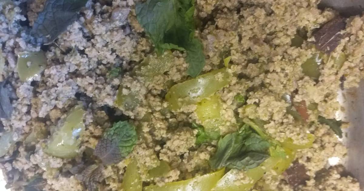 Qeema with shmla Recipe by Lubna Anwar - Cookpad