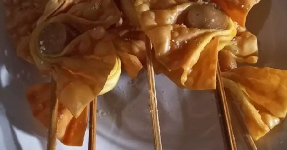 30 resep kreasi kulit pangsit sosis kipas enak dan mudah - Cookpad