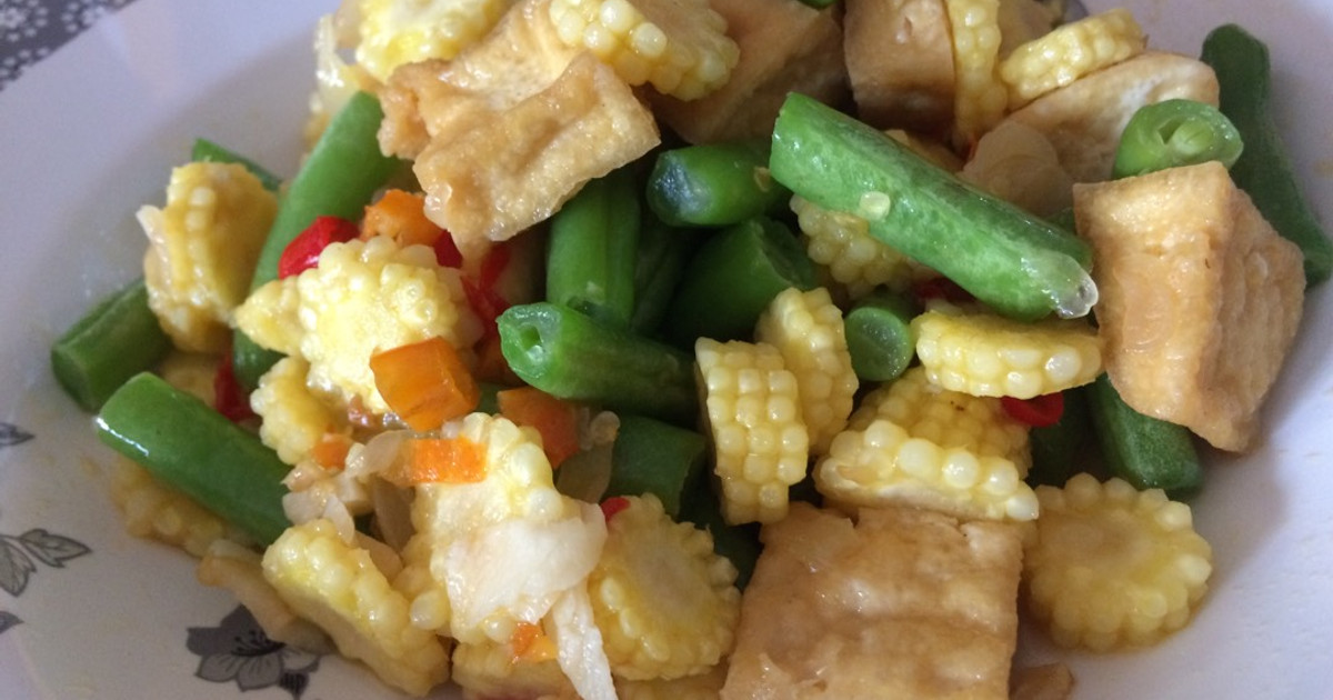 Resep Baby Corn,Baby Buncis Dan Tahu Tumis Ala Anak Kos oleh Jeumpa ...