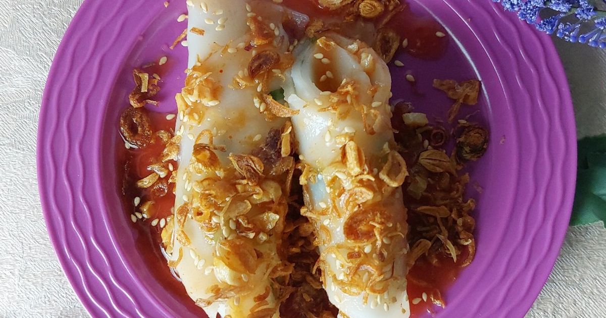Resep Ci Cong Fan / Che Ceung Fan / Chi Cong Fan Isi Ebi Dan Daun ...