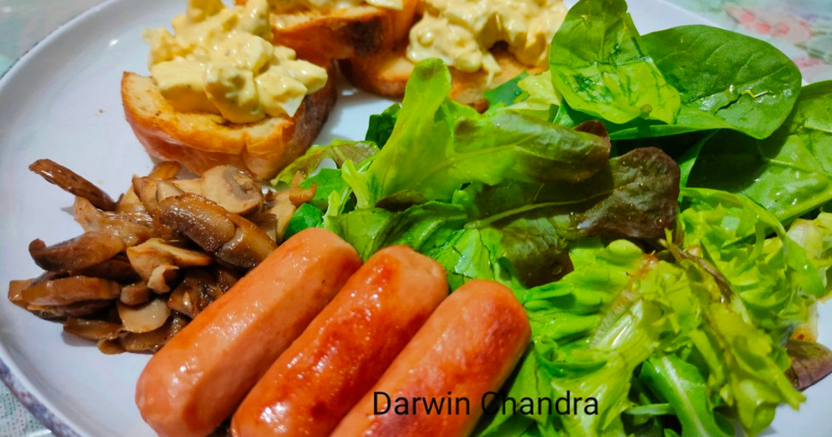 Resep Egg Mayo Salad Simple oleh Darwin Dizz - Cookpad