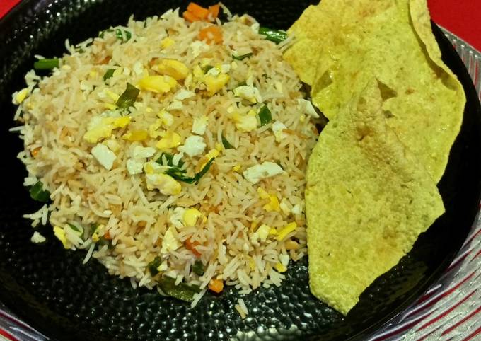 Chinese Egg Fried Rice Recipe By Rita Talukdar Adak Cookpad