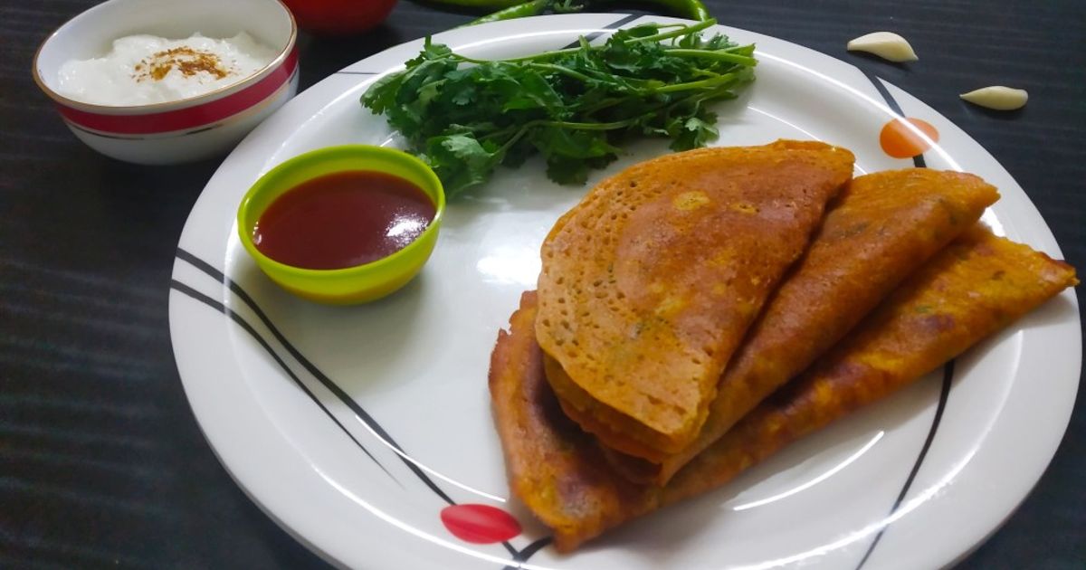 Parul Patel દ્વારા રેસીપી બેસન પુડલા (Besan Pudla Recipe In Gujarati ...