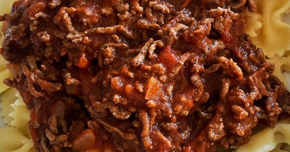 Spicy Spag bowl for 4 £4 Recipe by cook4less - Cookpad
