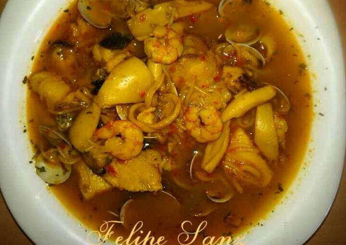 Sopa de mar Receta de Felipe Sanz- Cookpad