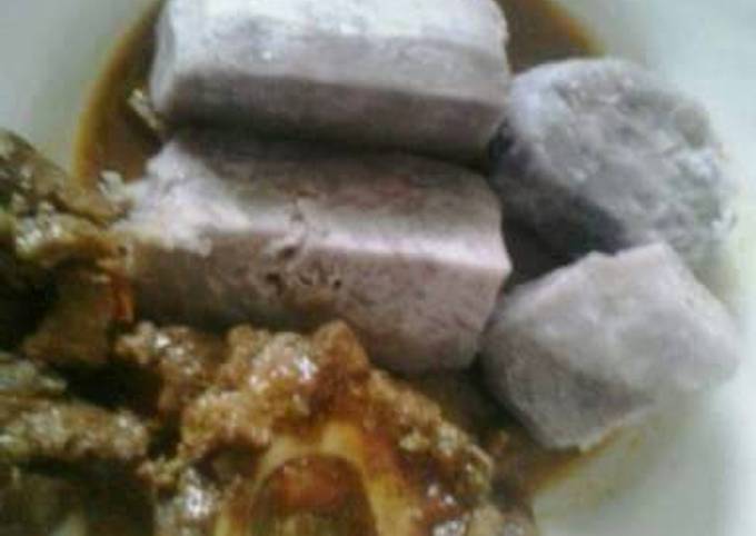 Beef stew and boiled arrow roots Recipe by Victor Ochieng - Cookpad