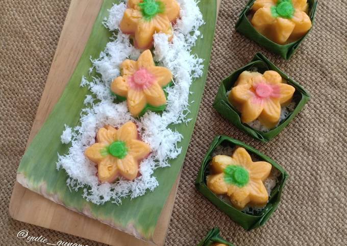 Resep Getuk Singkong dengan Takir Bujur Sangkar oleh 🌷Yulie Yuda Gunawan🌷 - Cookpad