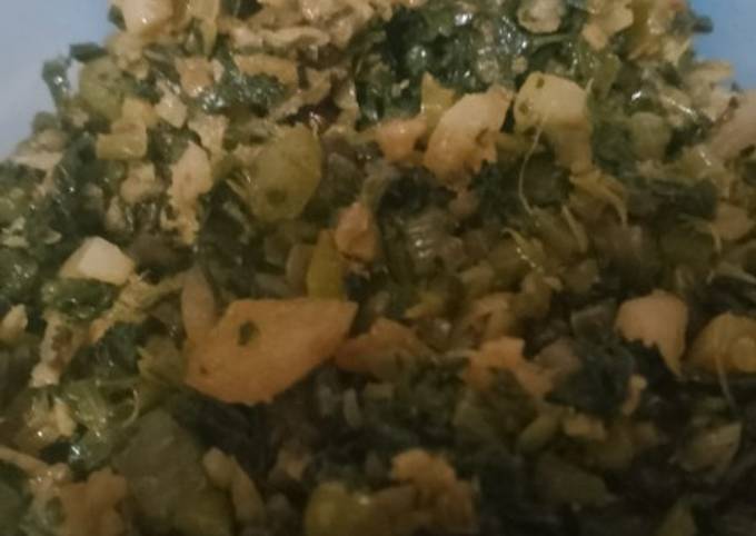 Muli k patto ki sabji Recipe by Rashi Dubey - Cookpad