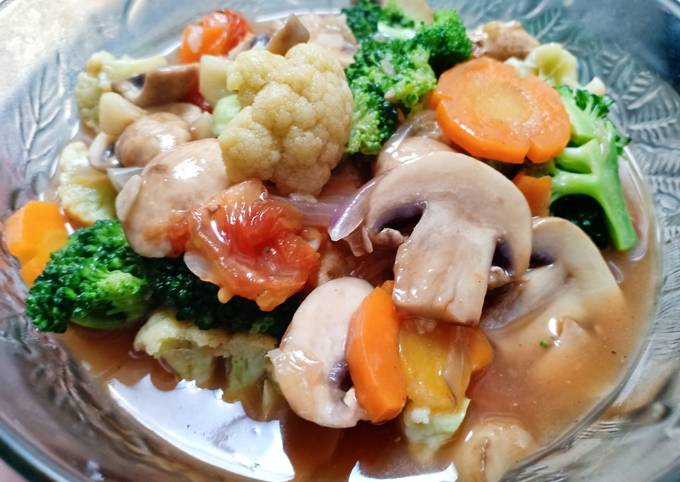 Resep Ca Jamur Sayur Kuah Kental oleh Pak De Sidik - Cookpad