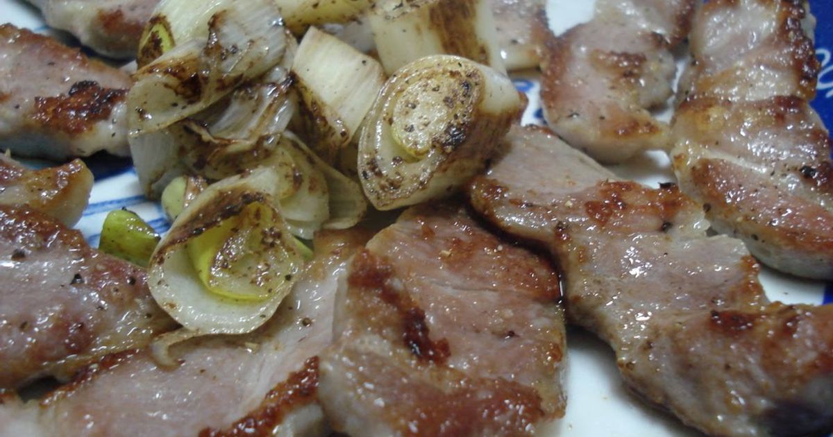 Grilled Salted Pork Recipe By Cookpad.Japan