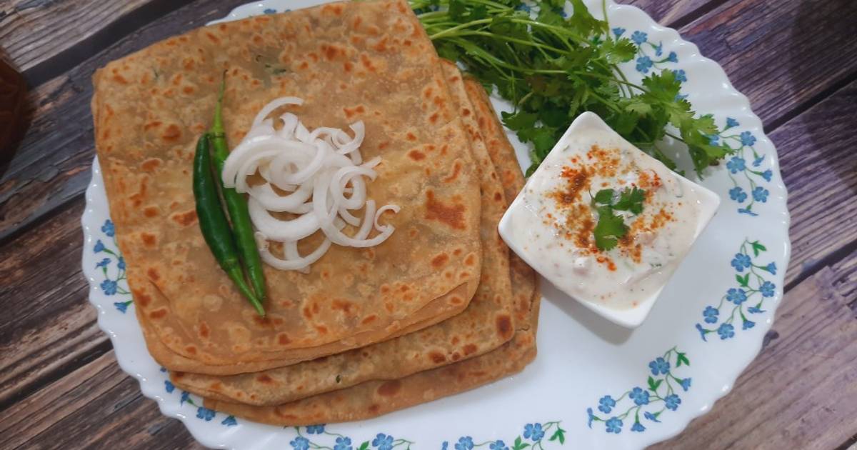 Aloo- Pyaz Paratha Recipe by Naheed Alam - Cookpad