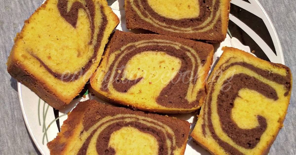 Resep Marble Cake / Marmer Cake oleh everytimecooking - Cookpad