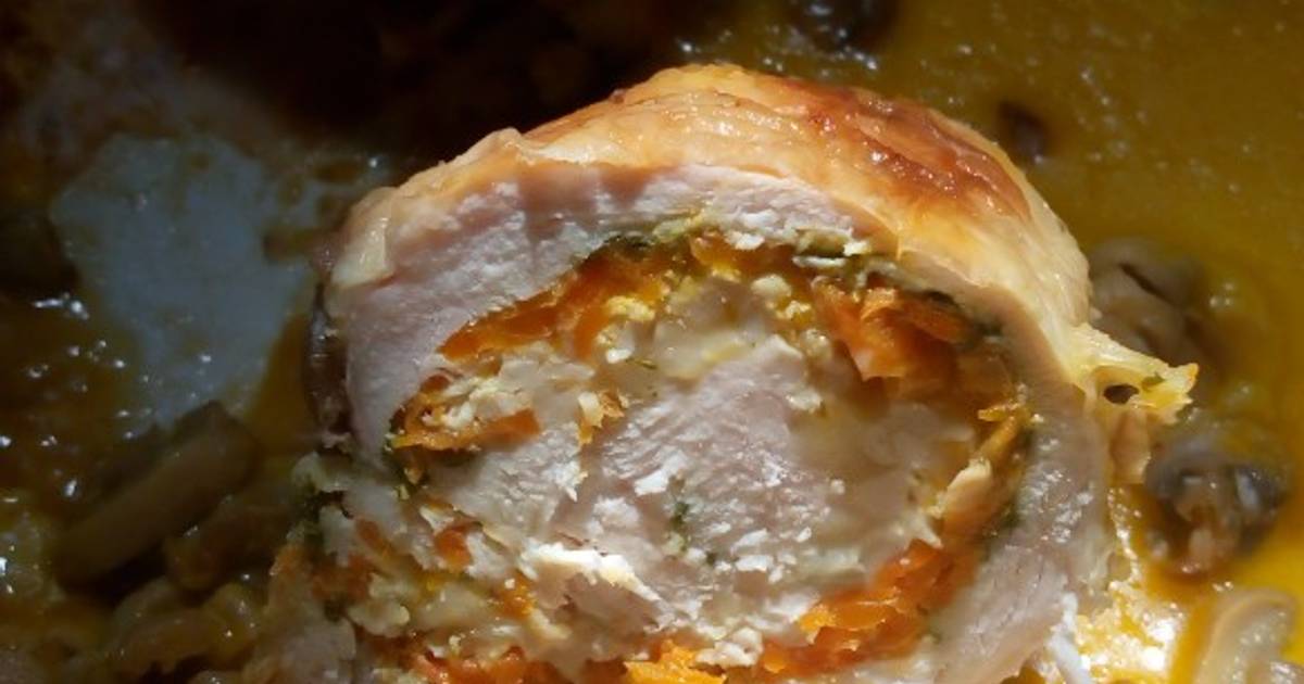 Pechuga de pollo rellena 👌 Receta de Valeska Soloaga Villegas- Cookpad