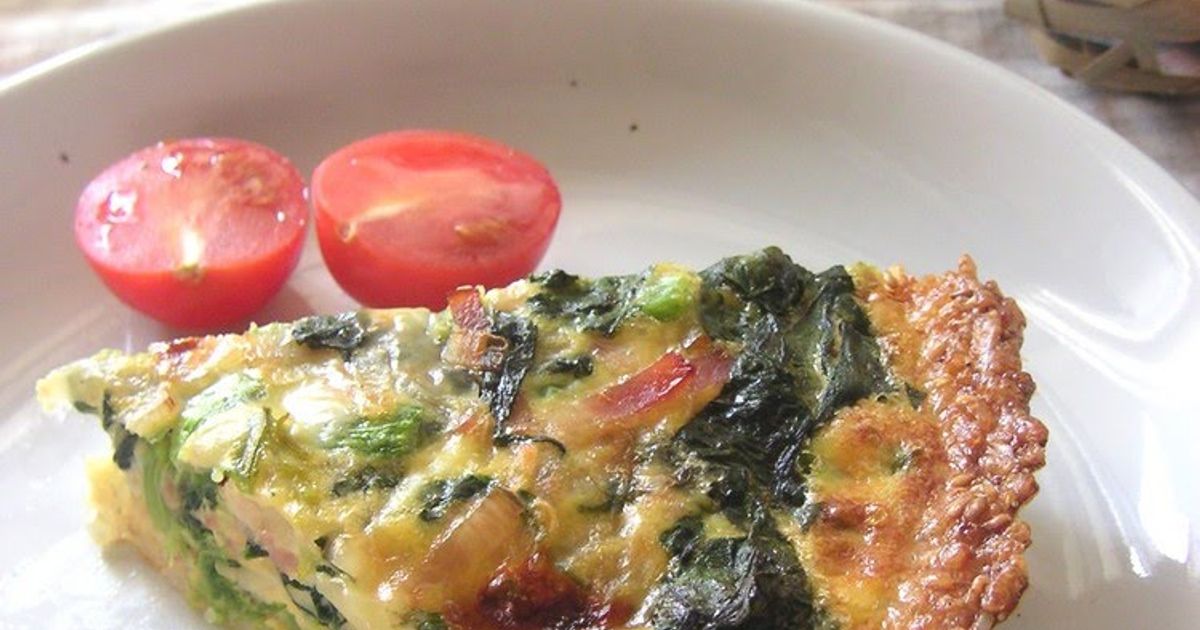 Healthy Quiche With A Crispy Rice Crust Recipe by cookpad.japan