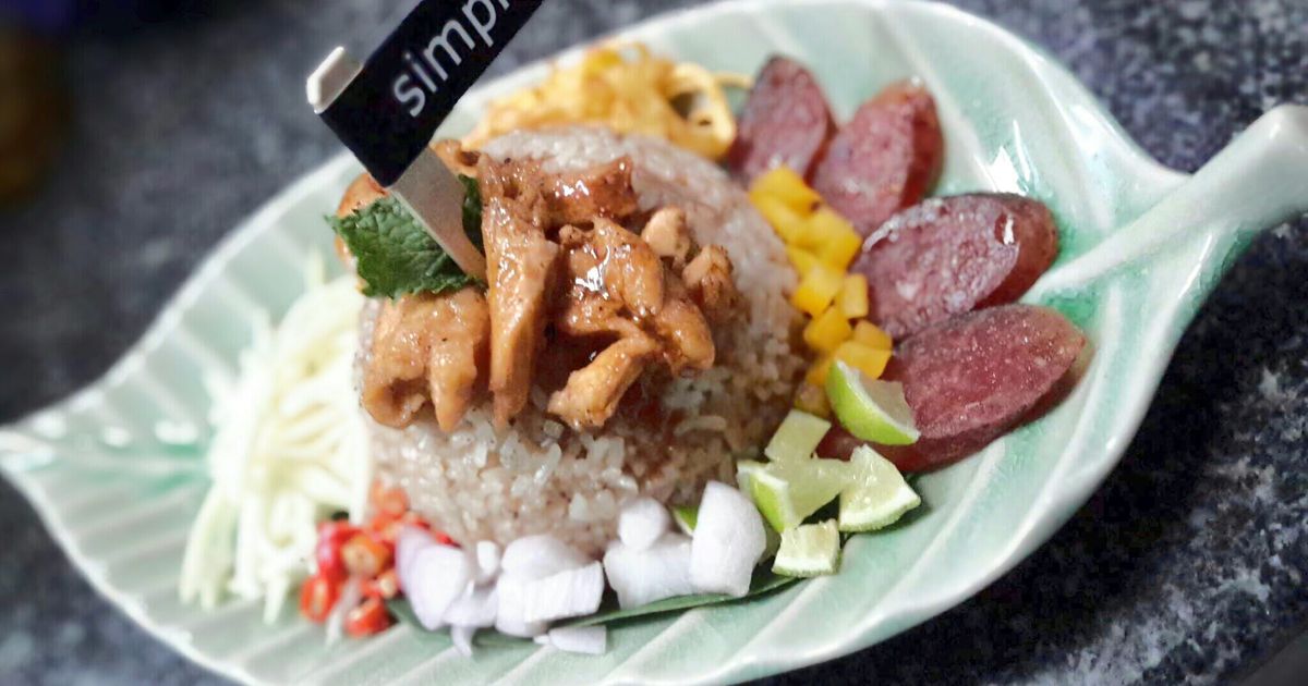 Thai Style Rice Salad / Kao Kruk Krapi Recipe by Kanya