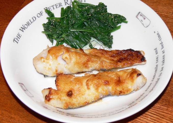 Pacific Cod Bake with Miso and Mayonnaise Recipe by cookpad.japan - Cookpad