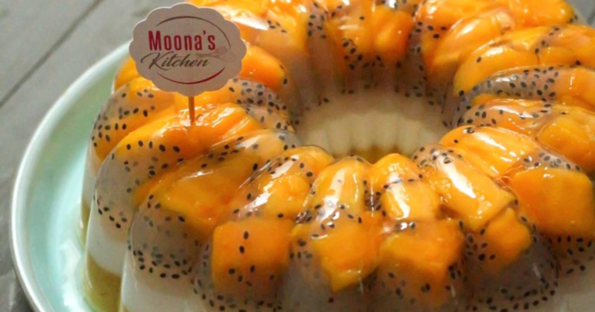 Resep Puding Busa Mangga oleh Moona's Kitchen - Cookpad