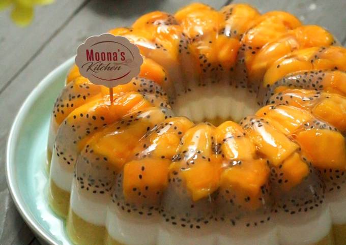 Resep Puding Busa Mangga oleh Moona's Kitchen - Cookpad